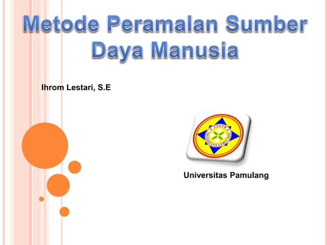 Peramalan sdm | PPTX