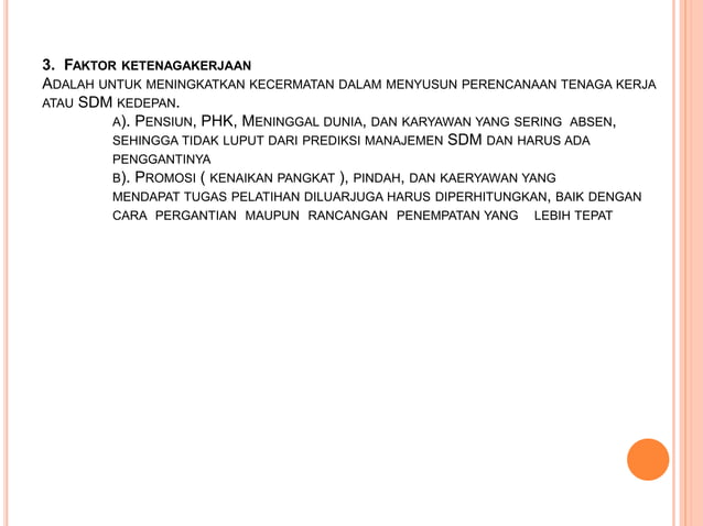 Peramalan sdm | PPTX