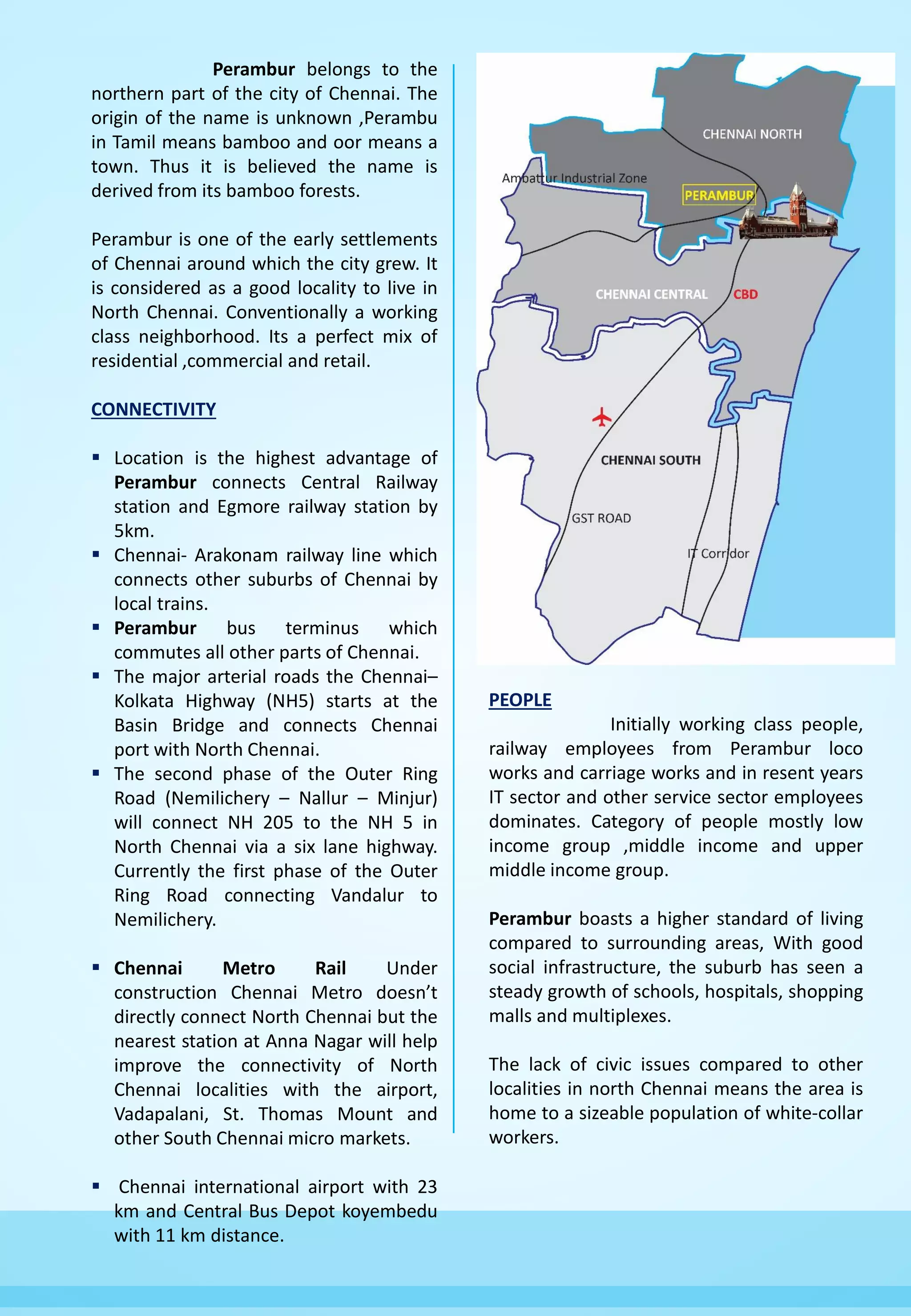 Perambur- A Real Estate Outlook | PDF