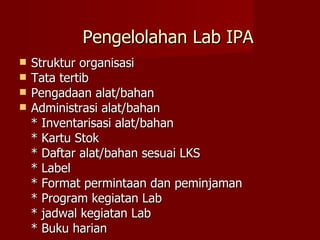 Peran fungsi-laboratorium-ipa | PPT