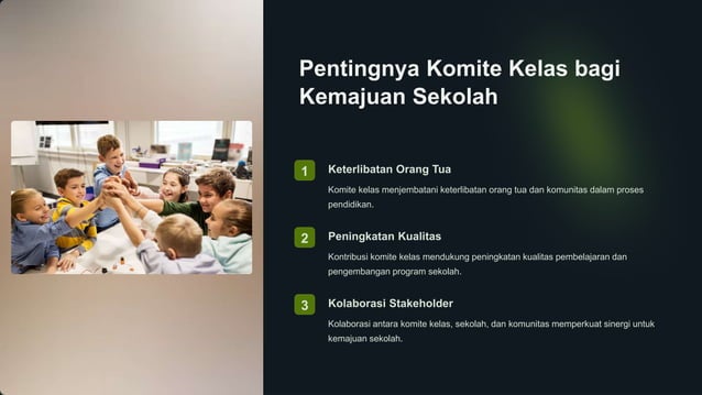 Peran Komite Kelas Di Sekolah Upomo Budiarso Pptx