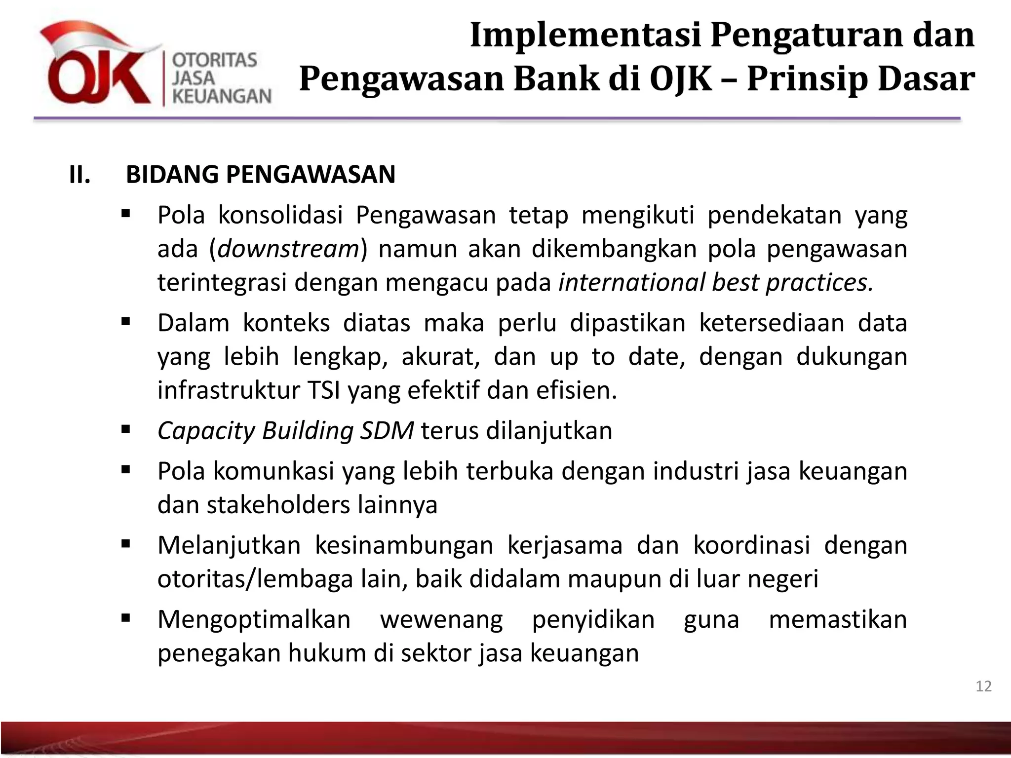 Peran ojk-operasional-pengawasan-final | PPTX