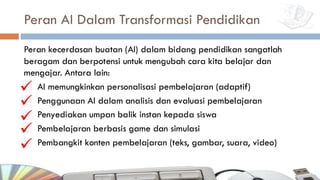 Peran Artificial Intelligence (AI) dalam Pendidikan 2024 | PDF