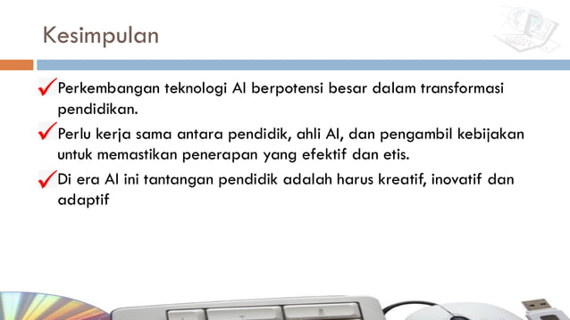 Peran Artificial Intelligence (AI) dalam Pendidikan 2024 | PDF