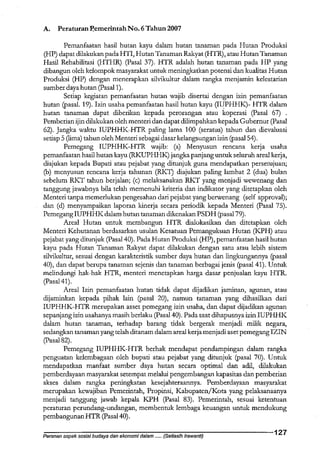 PERANAN ASPEK SOSIAL BUDAYA DAN EKONOMI RENCANA HTR | PDF