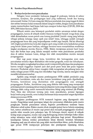 PERANAN ASPEK SOSIAL BUDAYA DAN EKONOMI RENCANA HTR | PDF