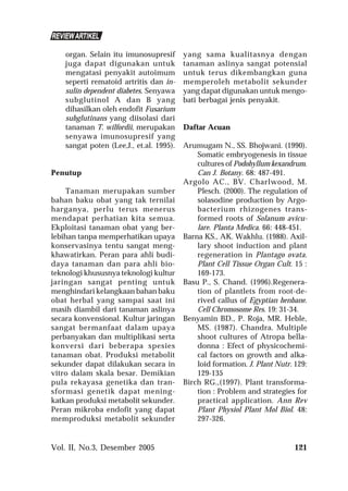 Peranan bioteknologi dan mikroba endofit dalam pengembangan obat herbal ...
