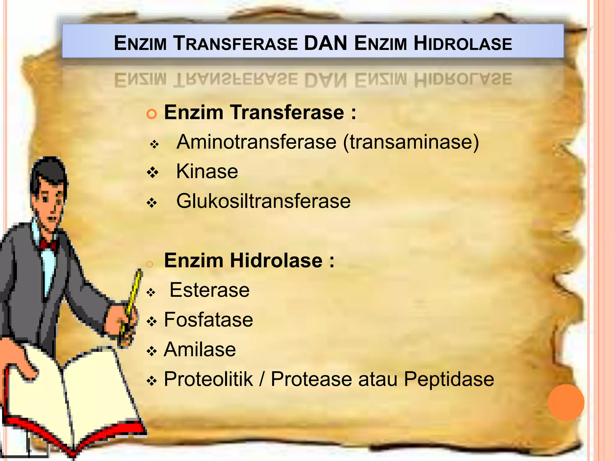 macam-macam enzim dan peranannya TERLENGKAP | PPT