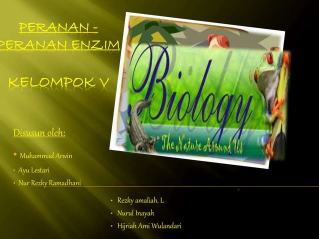macam-macam enzim dan peranannya TERLENGKAP | PPT