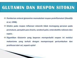 Peranan glutamin dan arginin pada pengelolaan sepsis | PPT