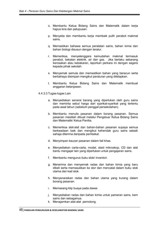 Peranan guru & pembantu makmal | PDF