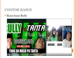 Peranan hukum dalam menanggulangi hoax, ujaran kebencian | PPT