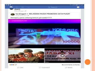 Peranan hukum dalam menanggulangi hoax, ujaran kebencian | PPT