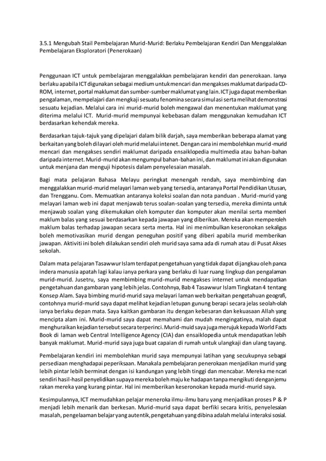 Peranan ict dalam bilik darjah 2 | PDF