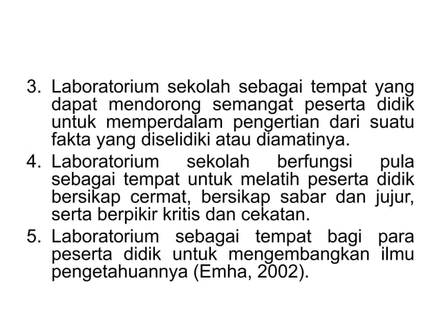 Peranan laboratorium sekolah | PPTX
