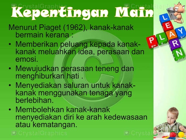 Peranan main dalam proses pembelajaran | PPTX