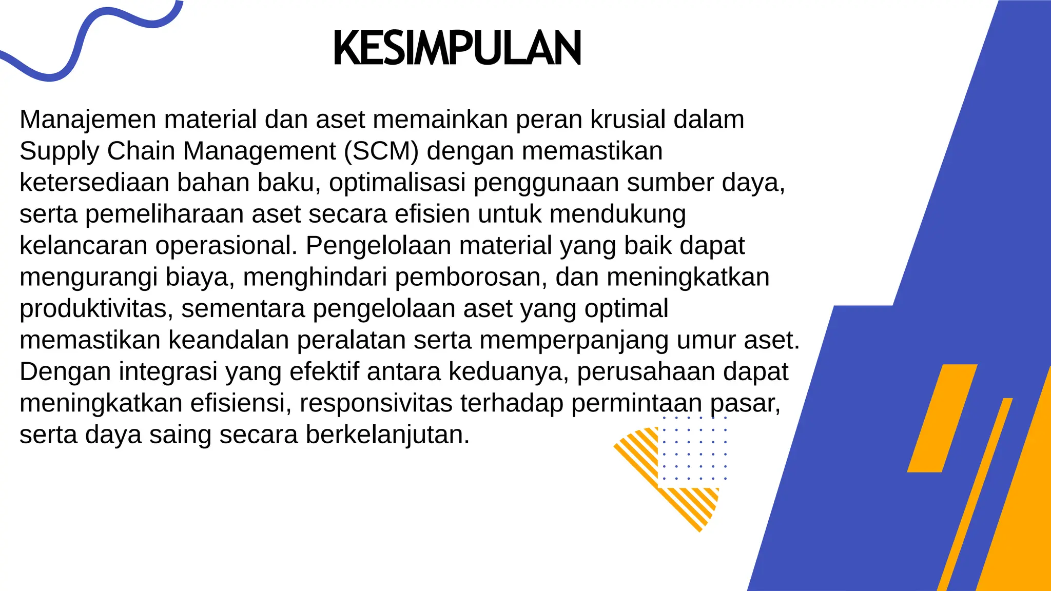 PERANAN MANAJEMEN MATRIAL & ASET DALAM SCM KEL.5.pptx