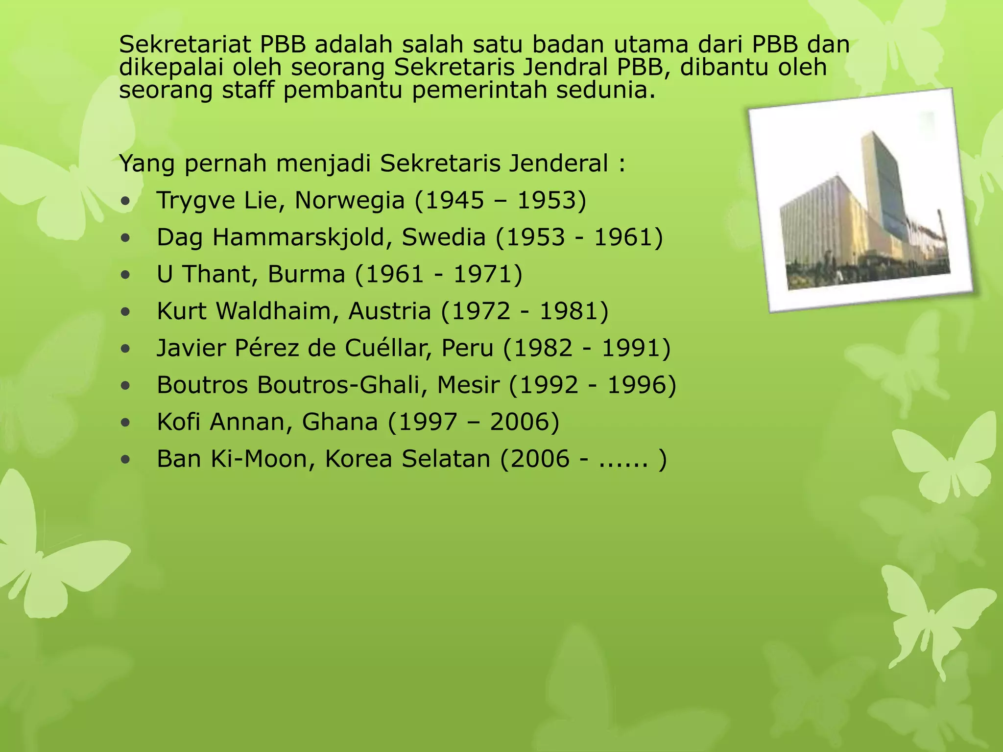 Peranan organisasi internasional | PPTX