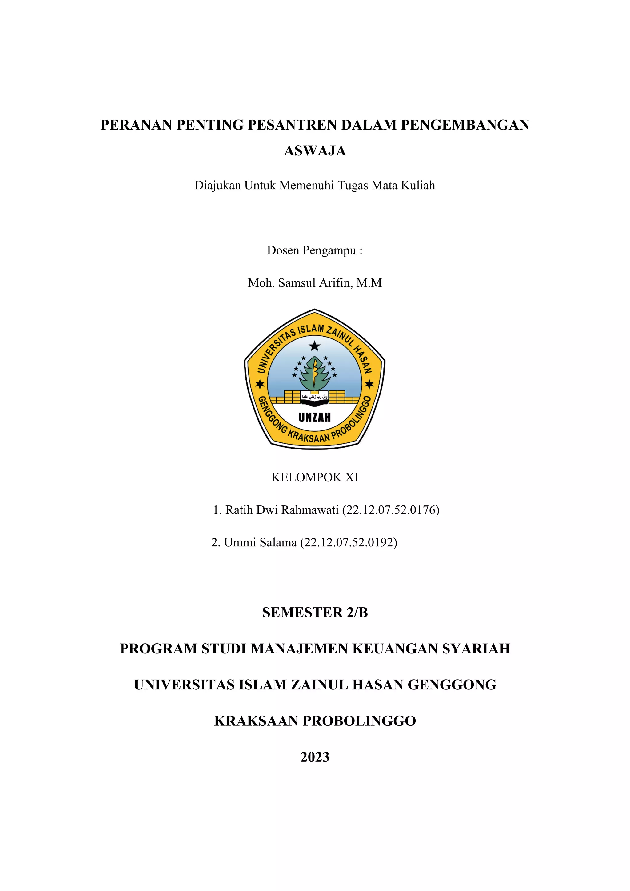 Peranan Penting Pesantren dalam Pengembangan Aswaja.pdf