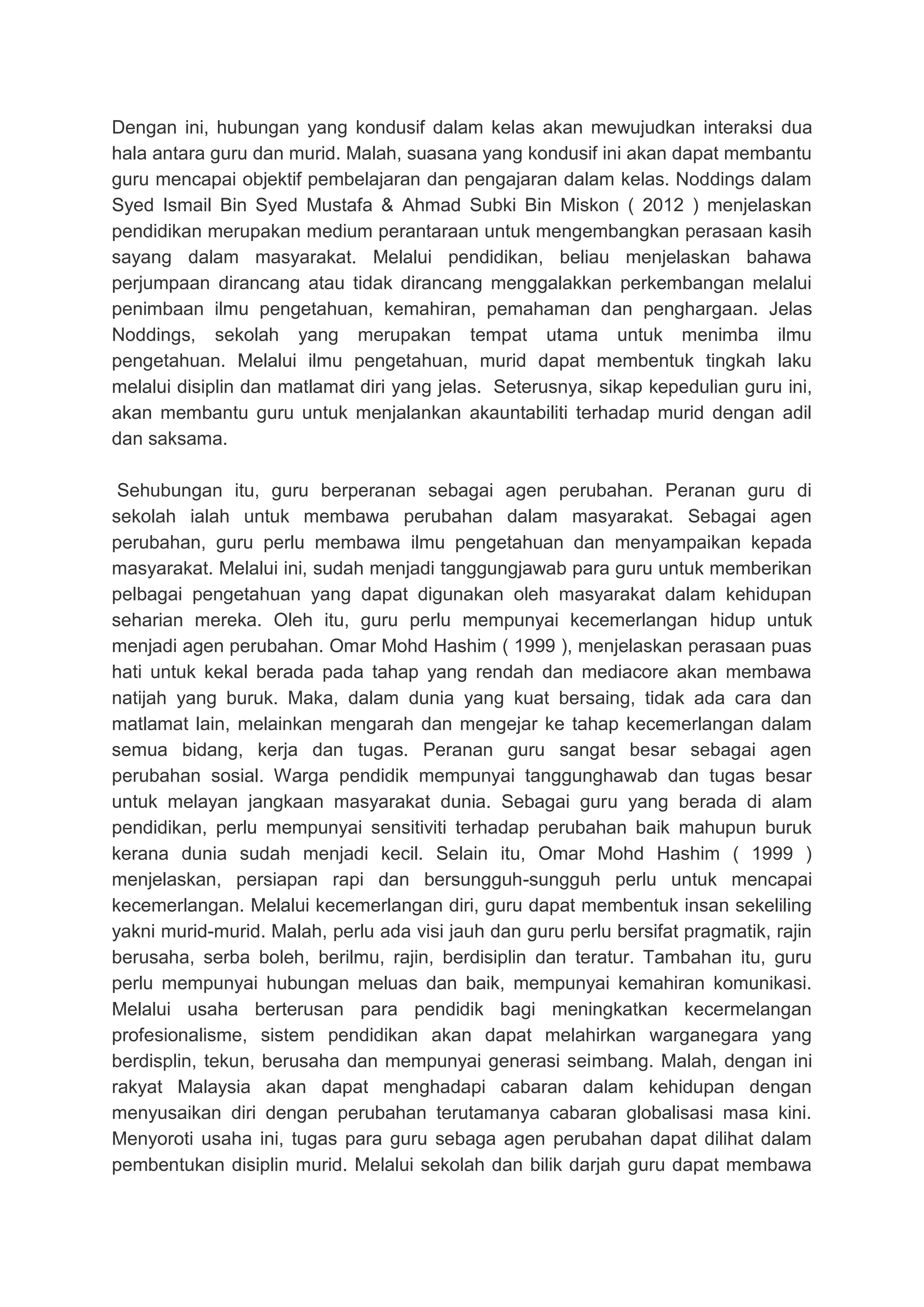 Peranan profesionalisme guru membendung gejala sosial remaja | DOCX