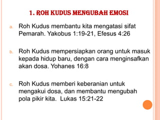 Peranan roh kudus | PPTX