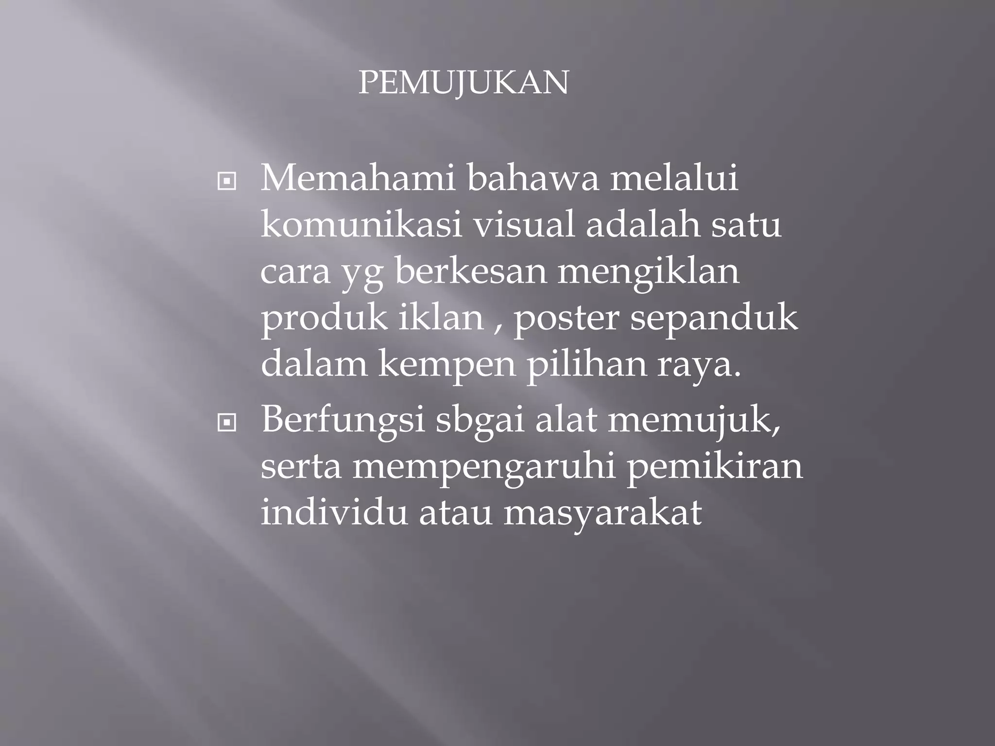 Peranan seni visual | PPTX