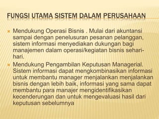 Peranan sim pada suatu perusahaan | PPTX