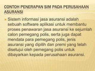 Peranan sim pada suatu perusahaan | PPTX