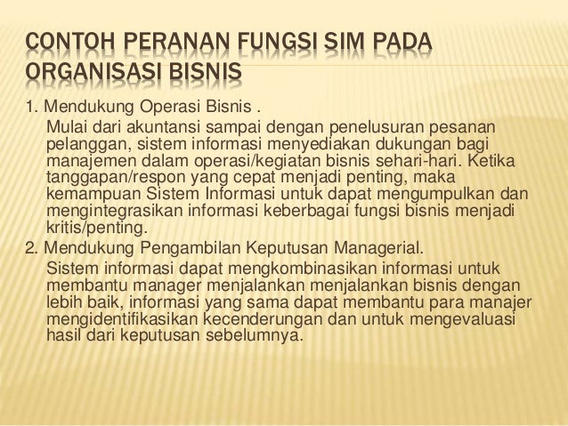 Peranan sim pada suatu perusahaan