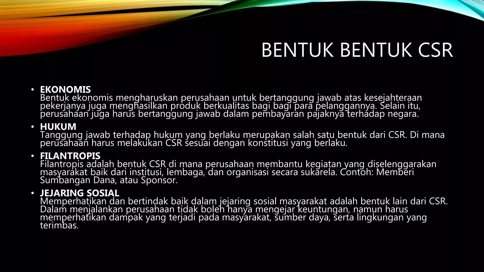 Peranan Stakeholders, Creditors,dan Corporate Social Responsibility ...