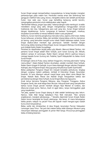 Peranan wali songo Dalam proses islamisasi Indonesia | DOCX