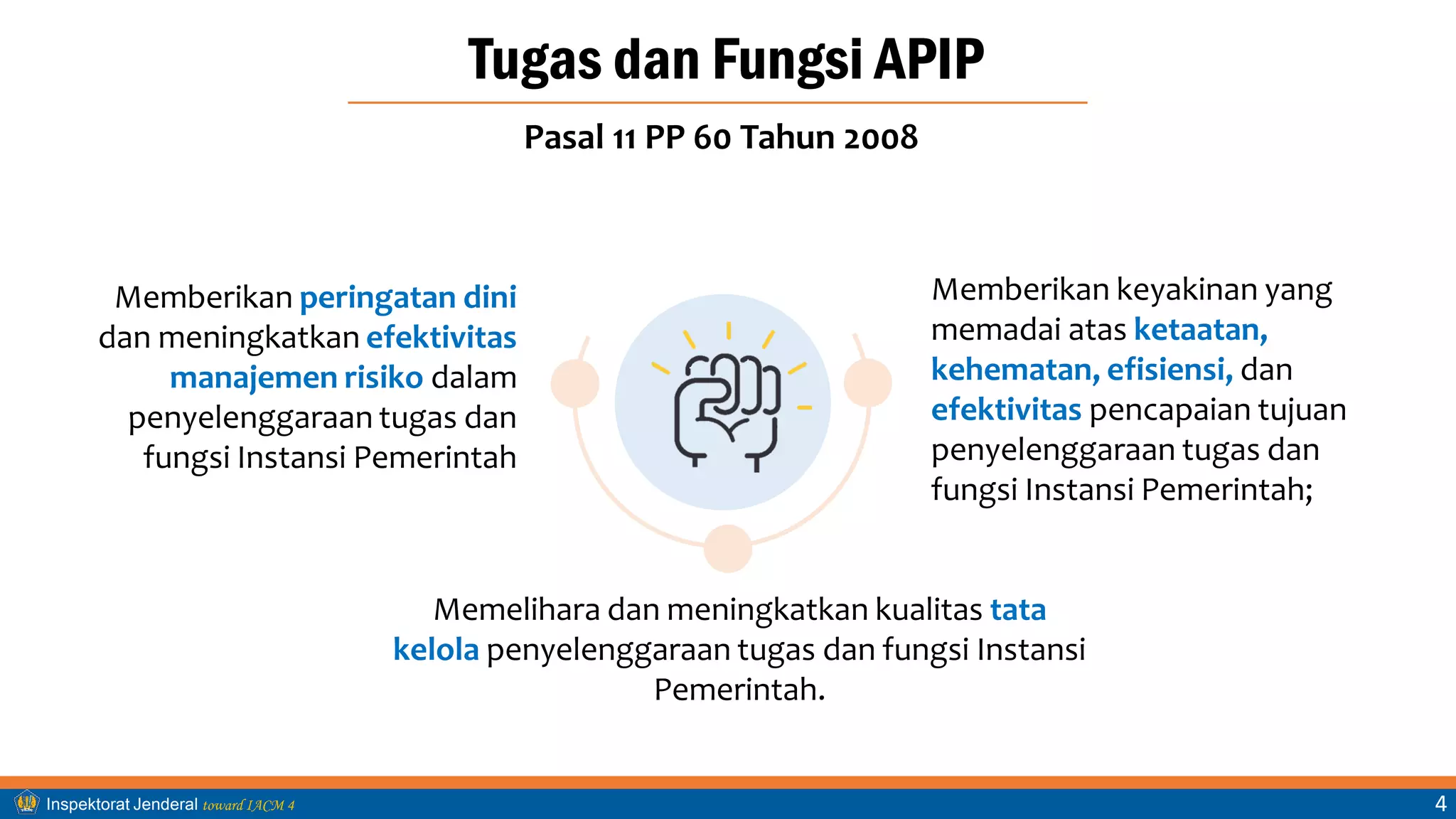 Peran apip inspektorat jenderal dalam redesign sistem penganggaran | PDF