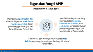 Peran apip inspektorat jenderal dalam redesign sistem penganggaran | PDF