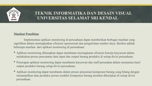 PERANCANGAN APLIKASI MONITORING PENGERJAAN PANEL GARMENT DI PT.pptx