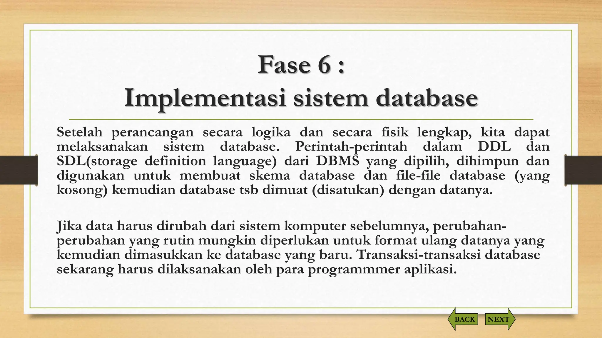 PERANCANGAN BASIS DATA - SISTEM KOMPUTER | PPTX