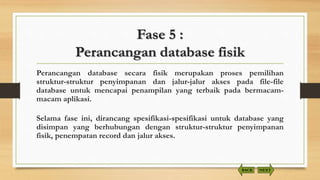 PERANCANGAN BASIS DATA - SISTEM KOMPUTER | PPTX