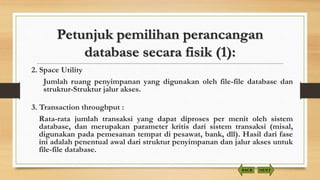 PERANCANGAN BASIS DATA - SISTEM KOMPUTER | PPTX