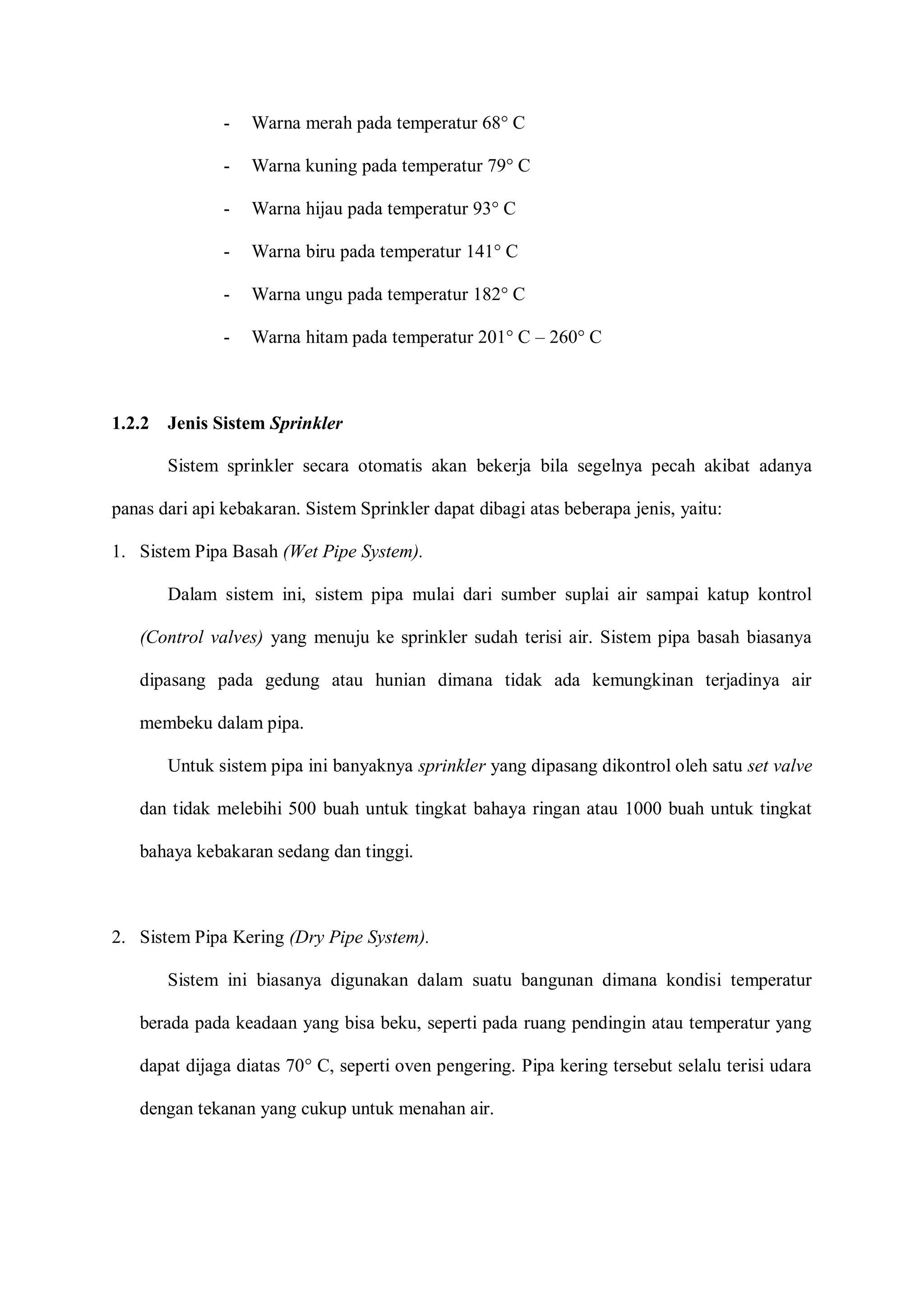 Perancangan dan pemasangan sistem sprinkler pada gedung perkantoran | PDF