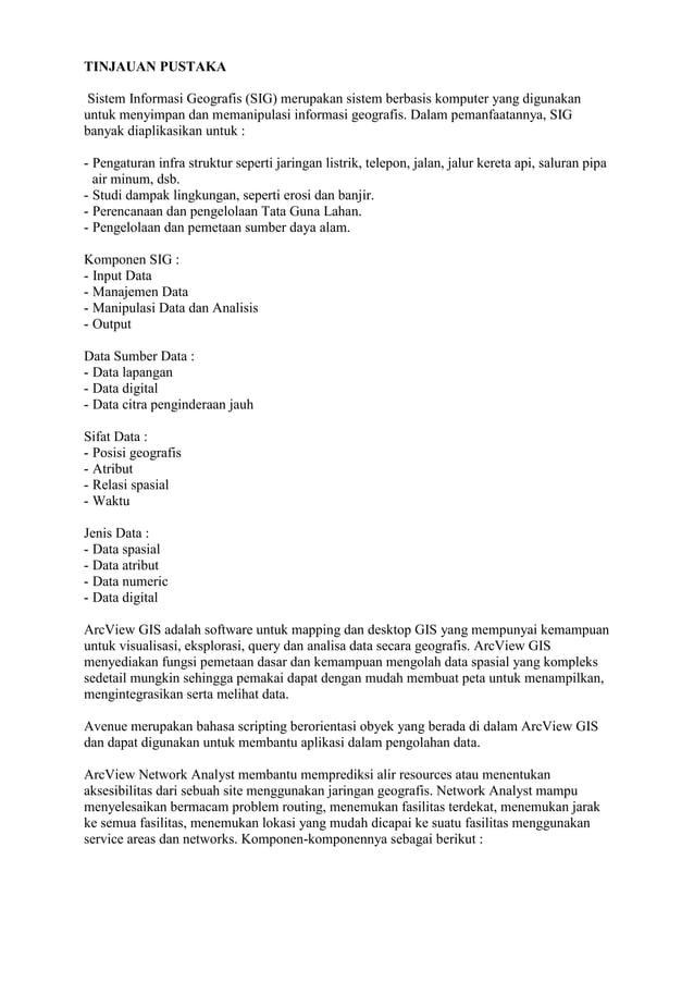 Perancangan dan pembuatan aplikasi sistem informasi geografis berbasis ...