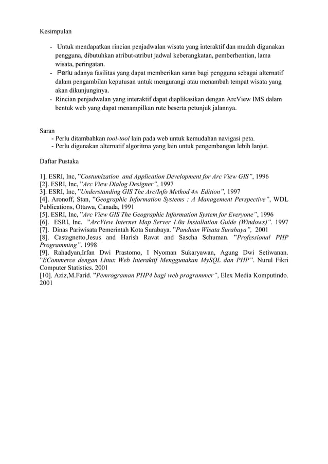 Perancangan dan pembuatan aplikasi sistem informasi geografis berbasis ...