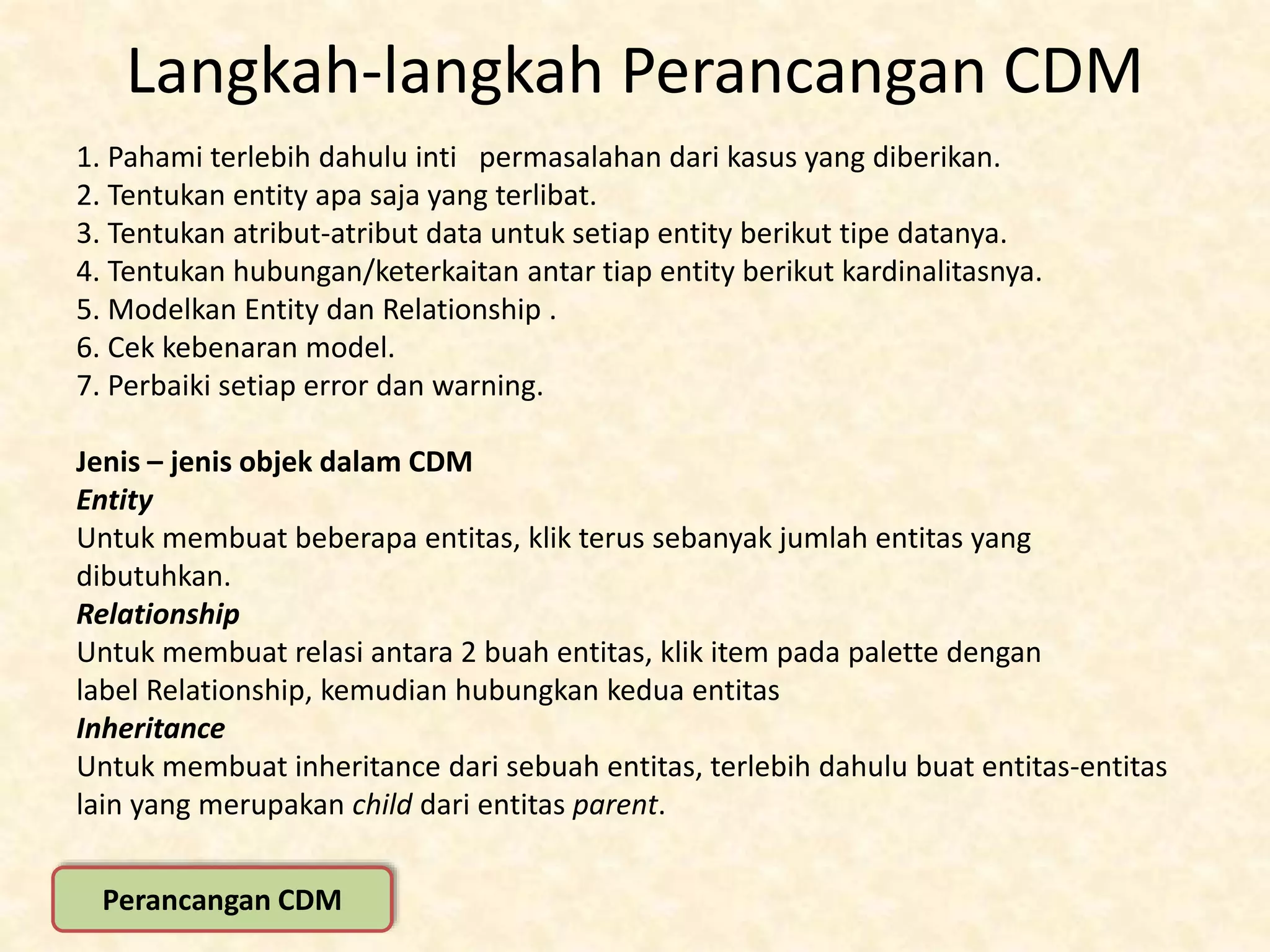 Perancangan database penjualan indomaret | PPTX