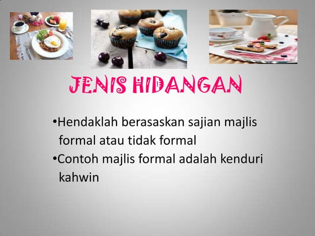 Perancangan menu | PPTX