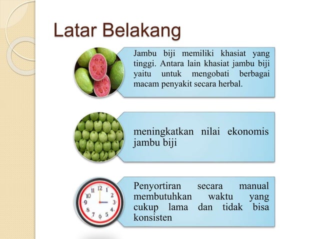 Perancangan Mesin Sortasi Jambu Biji Merah | PPT