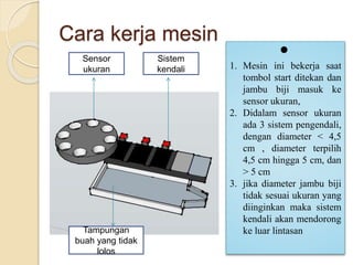 Perancangan Mesin Sortasi Jambu Biji Merah | PPT