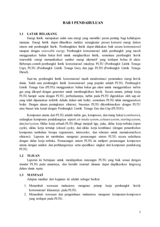 Perancangan PLTG | DOCX