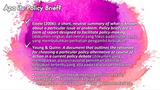 Perancangan Policy Brief | PDF