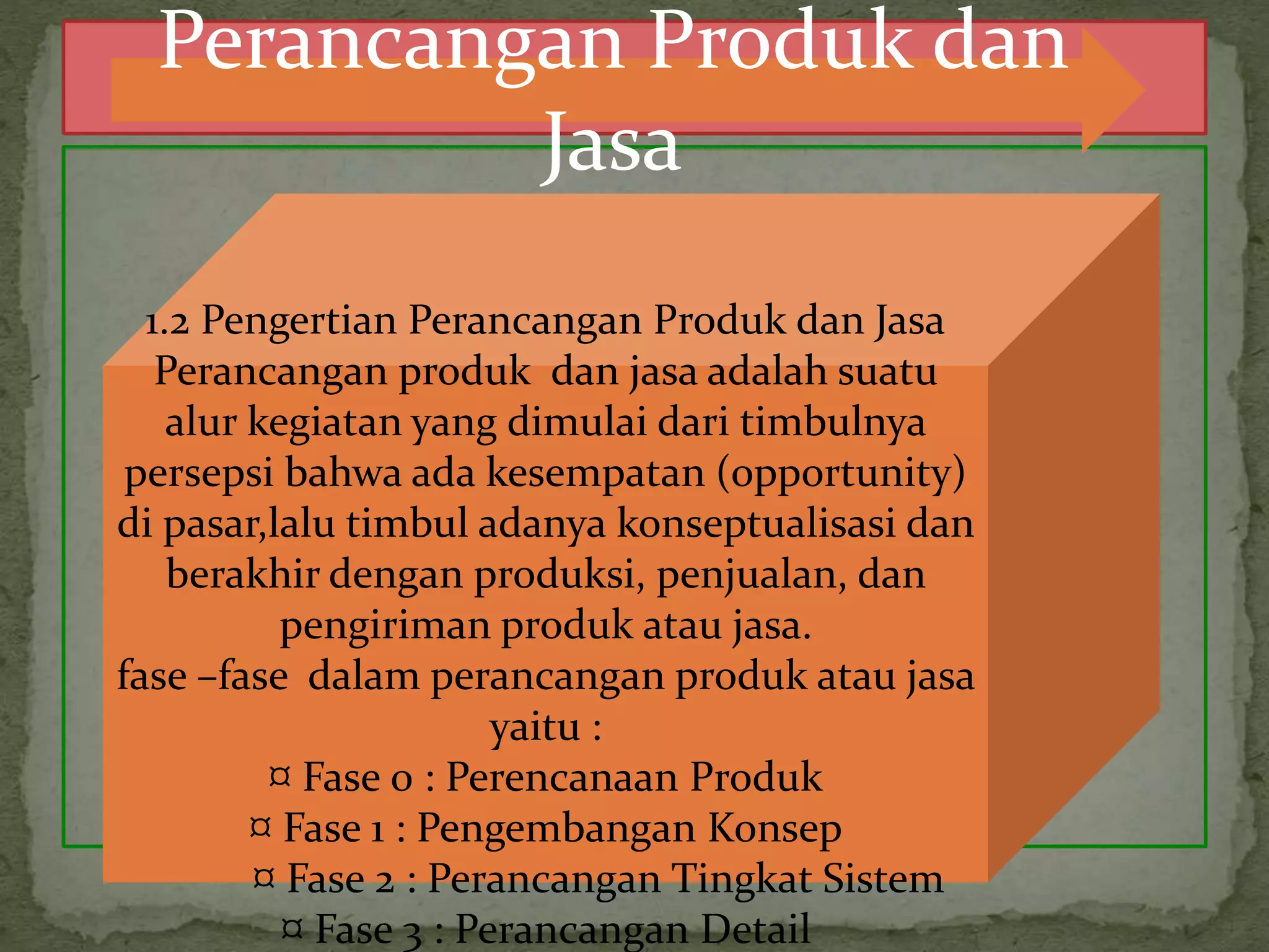 Perancangan produk | PPT