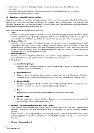 Perancangan proyek | DOCX