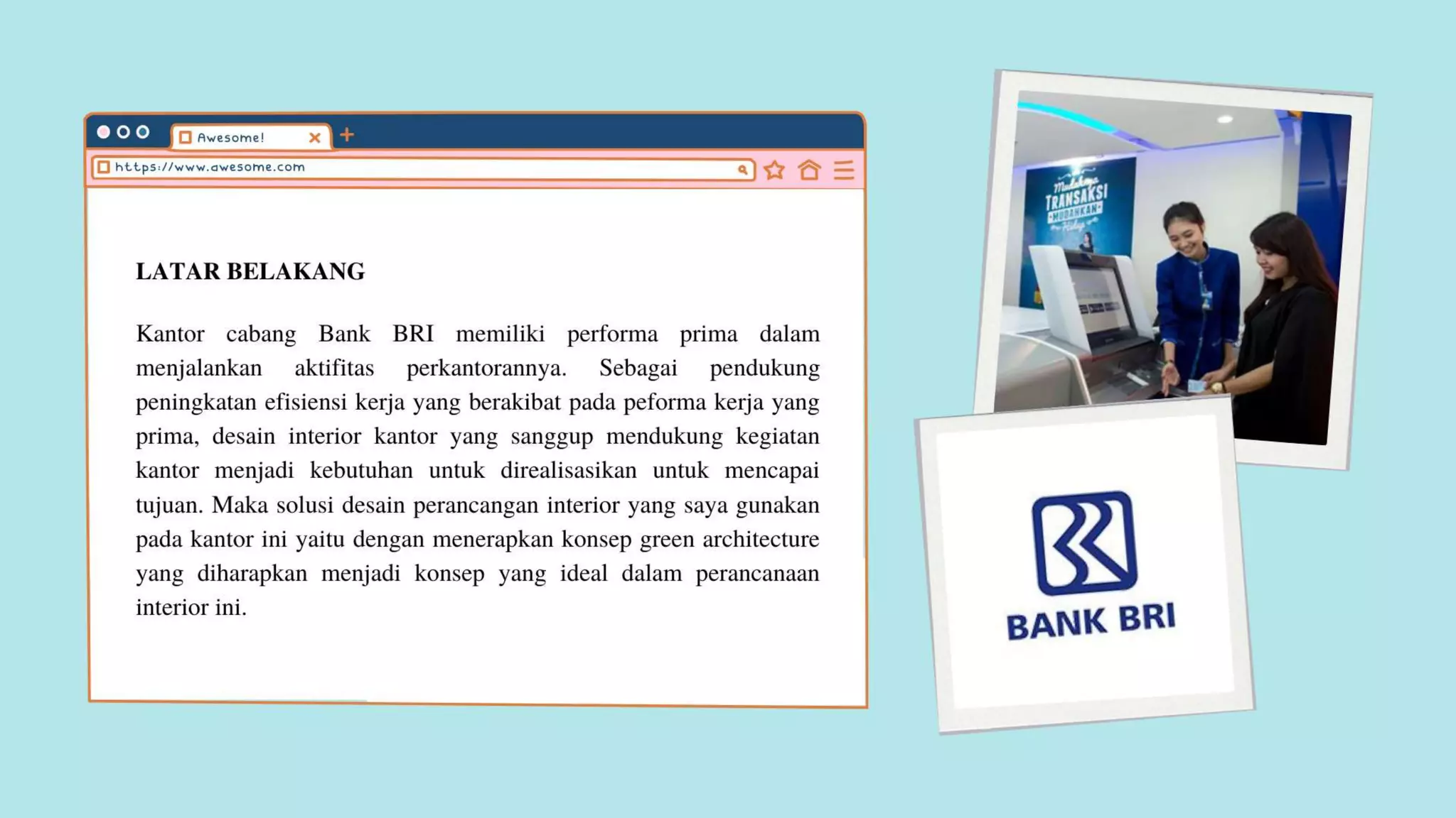 PERANCANGAN RUANG DALAM KANTOR BANK BRI (Sweet Angel Weismann 19211002 ...