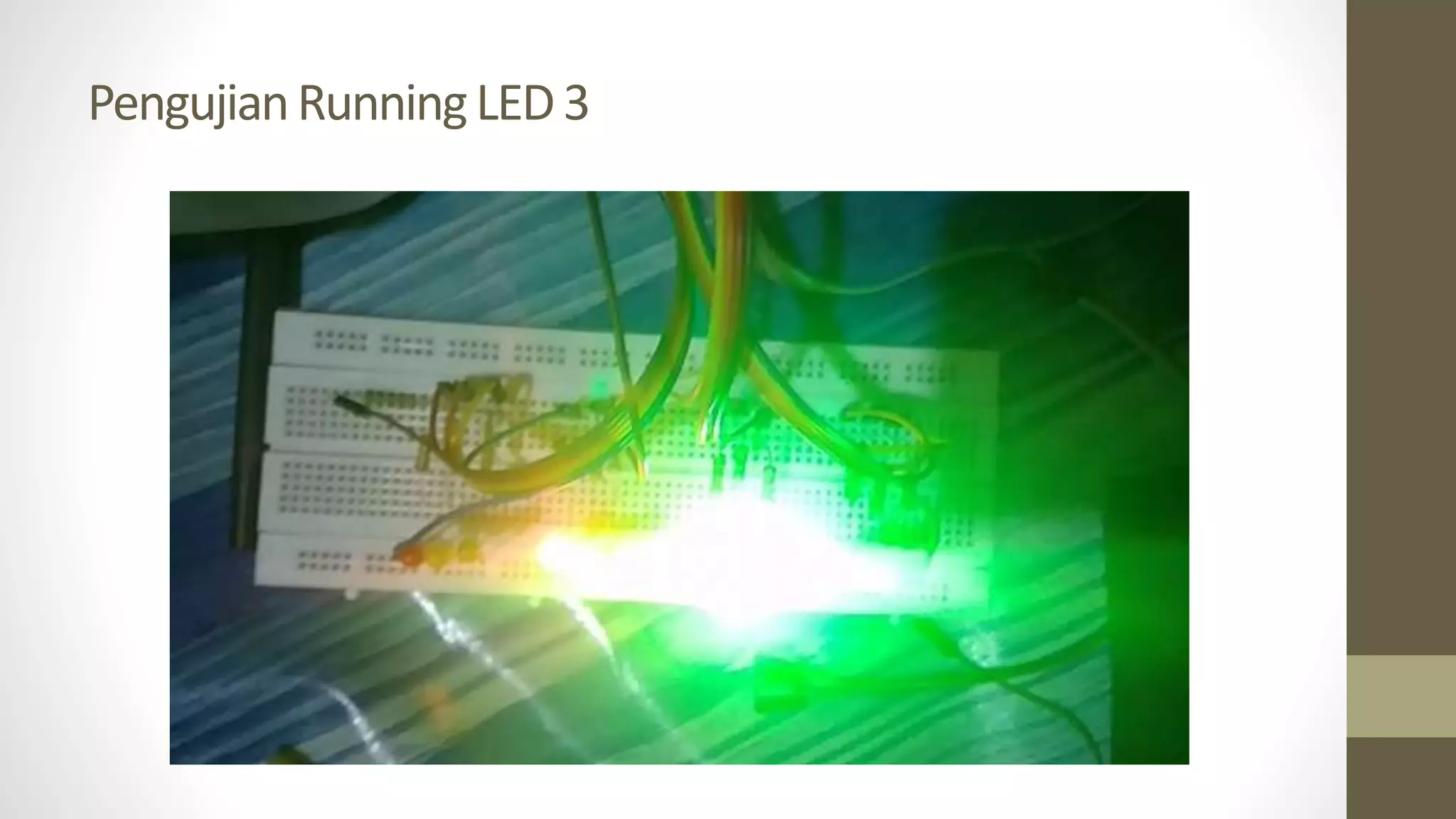 Perancangan running led teguh pry | PPTX
